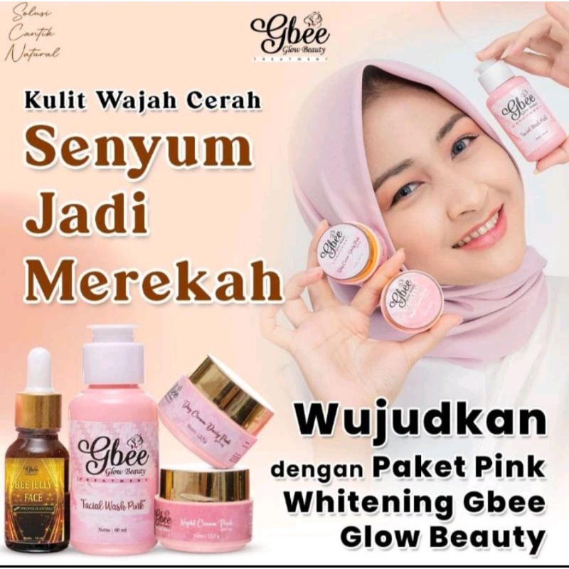 Jual Gbee Glow Beauty Paket Whitening Pink Menghilangkan Flek Hitam dan ...
