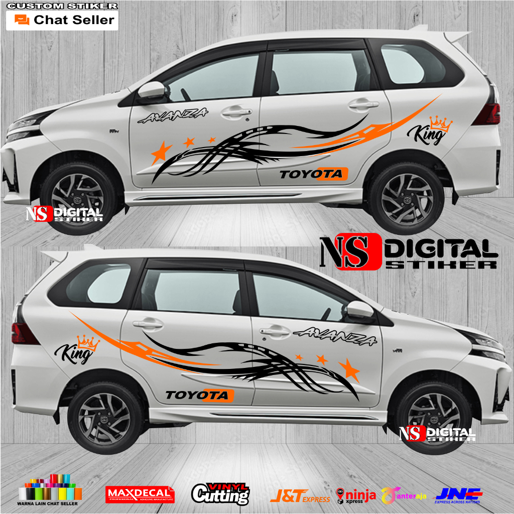 Jual stiker mobil all new xenia all new avanza stiker universal sticker ...