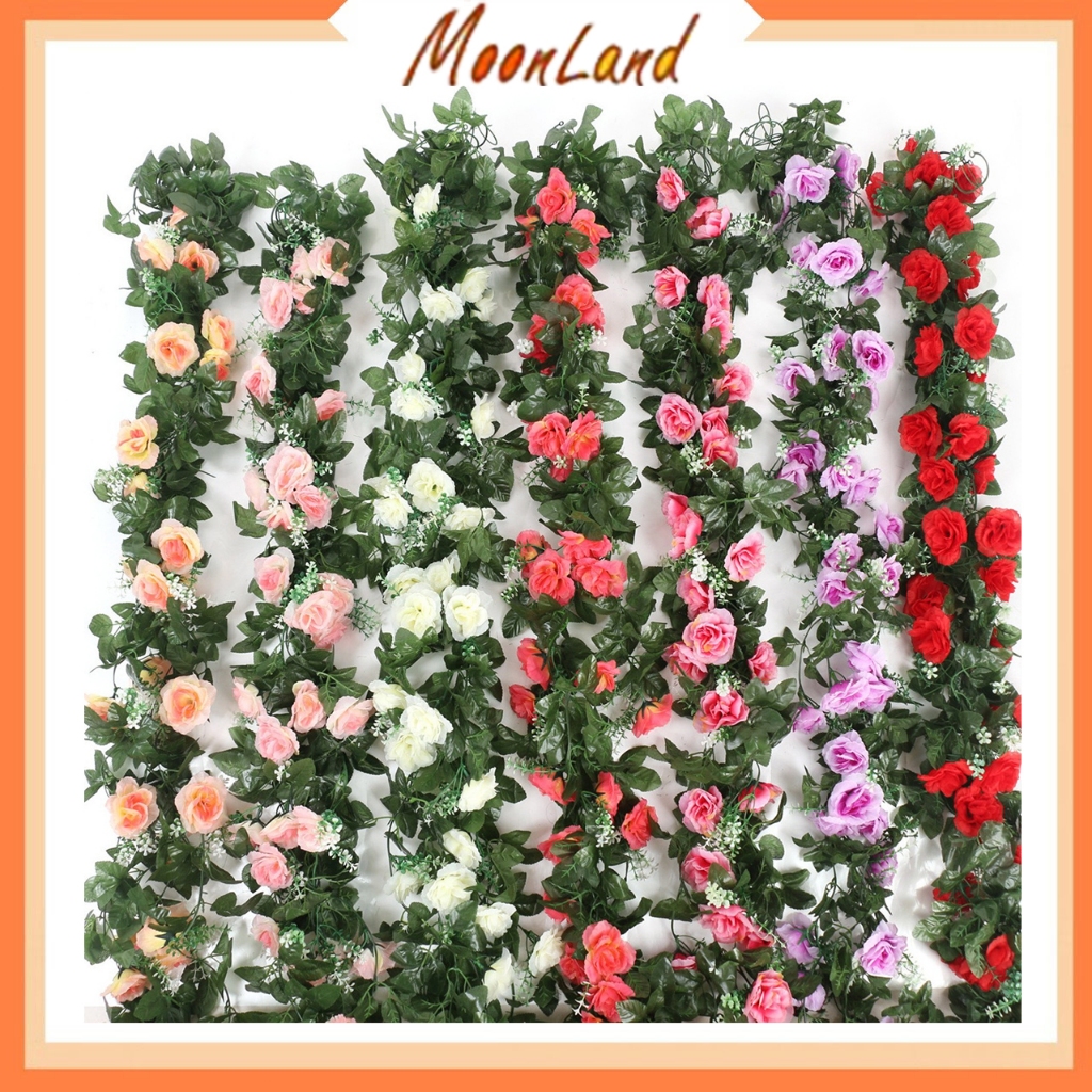 Jual Bunga Rambat Palsu Bunga Juntai Imitasi Mawar Rose Artificial ...