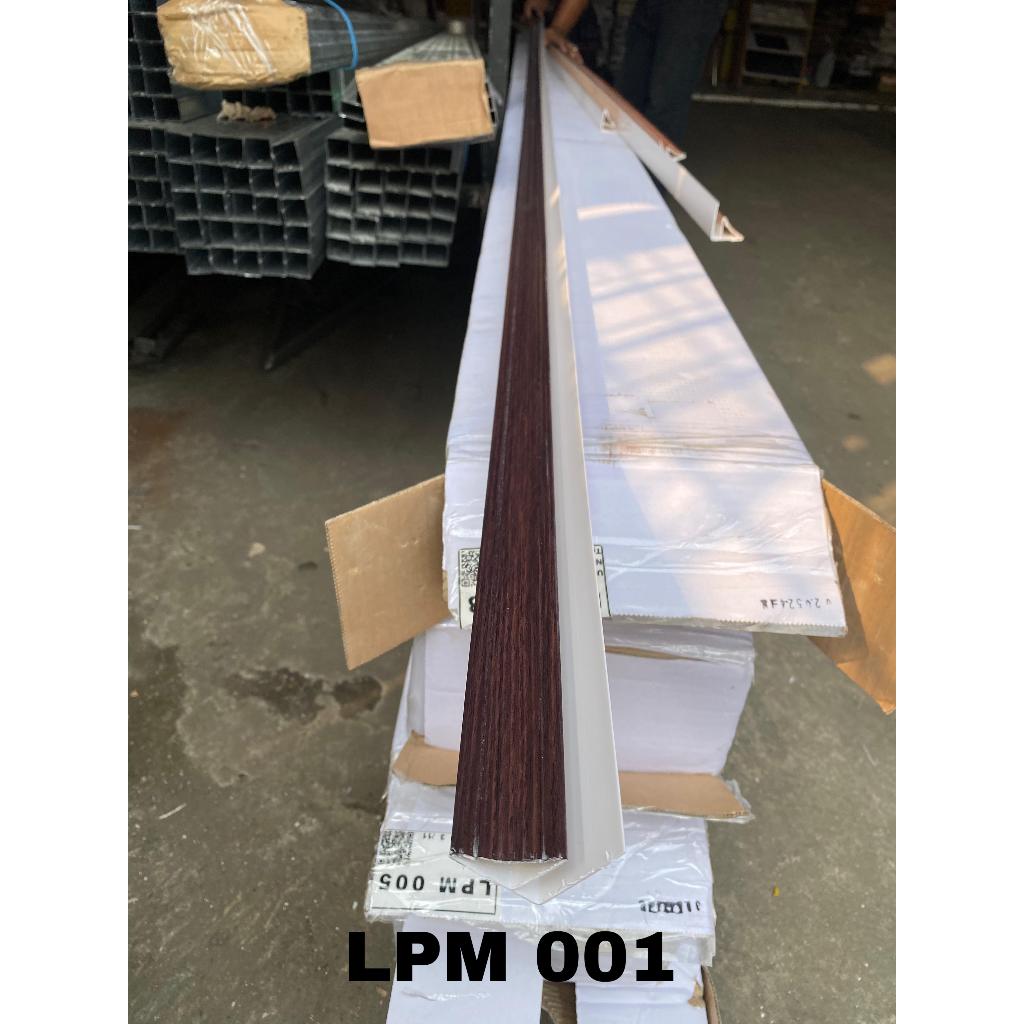 Jual List Profil tembok pvc Serat kayu coklat Doff kecil | Shopee Indonesia