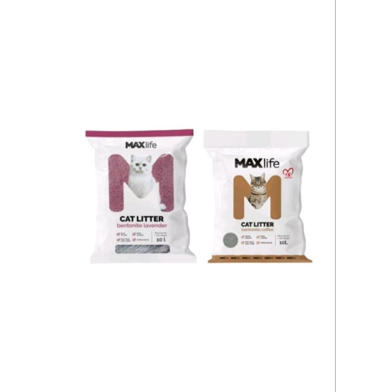 Jual Pasir kucing Maxlife 10L pasir bentonite gumpal wangi ojol only ...