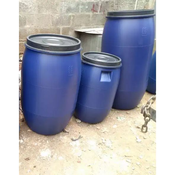 Jual Tong Plastik HDPE 120L tinggi 82 cm Tempat Sampah Biru/Tong Air ...