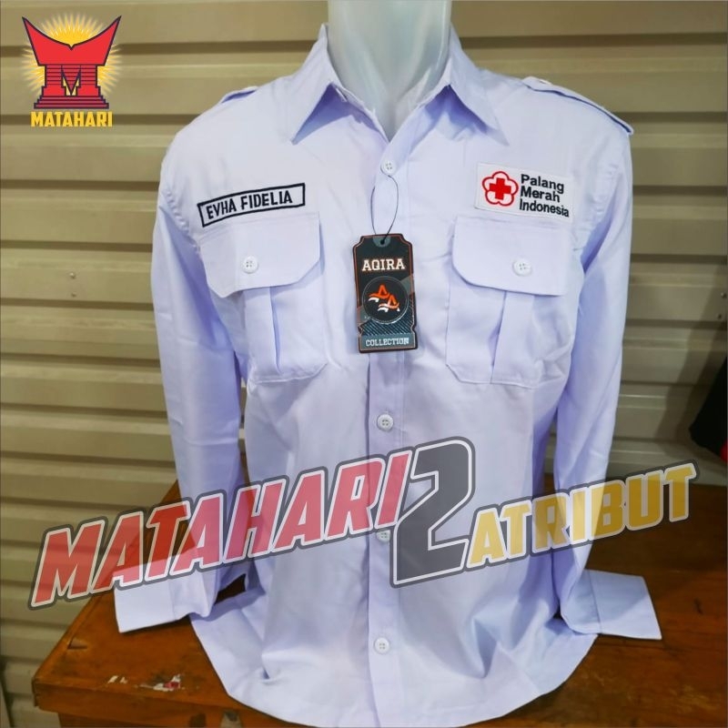 Jual KEMEJA PMI KEMEJA PMR KUALITAS PREMIUM free nama | Shopee Indonesia