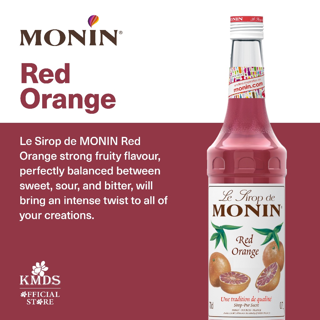 Jual Monin Red Orange 70CL | Shopee Indonesia