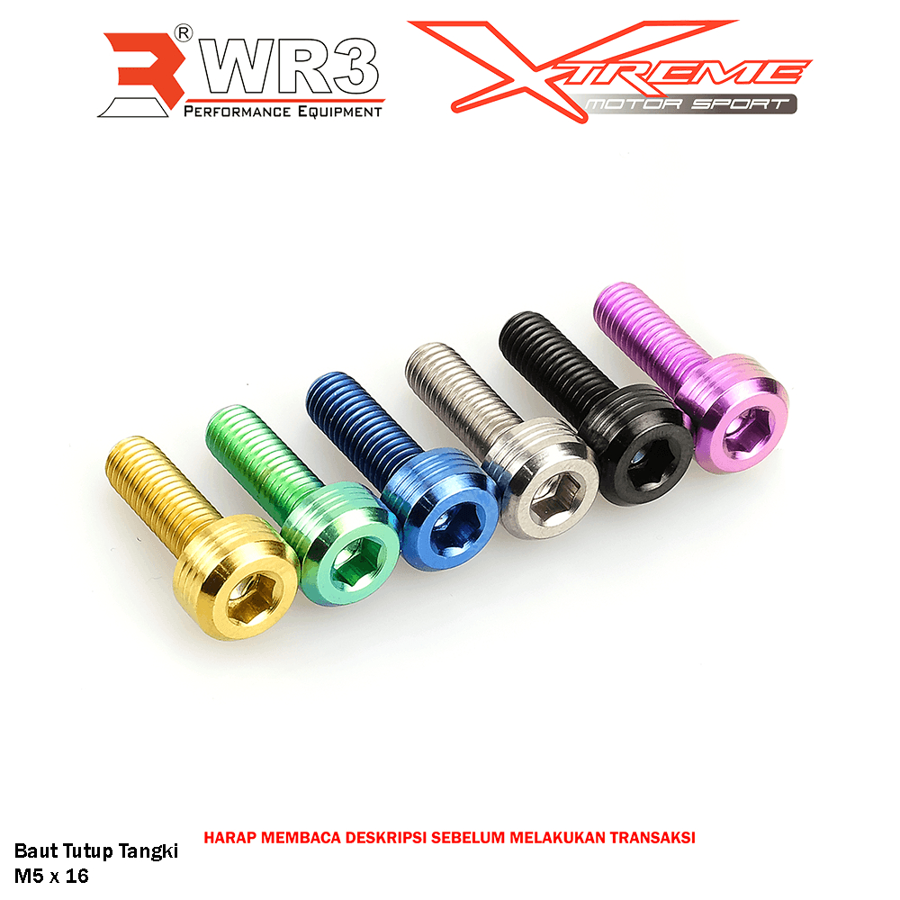 Jual Paketan Baut Titanium WR3 Tutup Tangki Fuel Cap Ninja 150 RR R SS / Ninja 1000 | Shopee ...