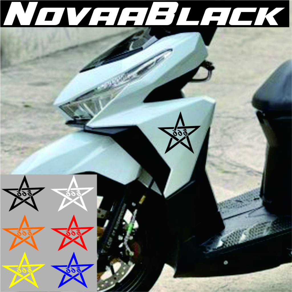 Jual Stiker Bintang Star Keren Cutting Hologram Bahan Anti Air Decals ...