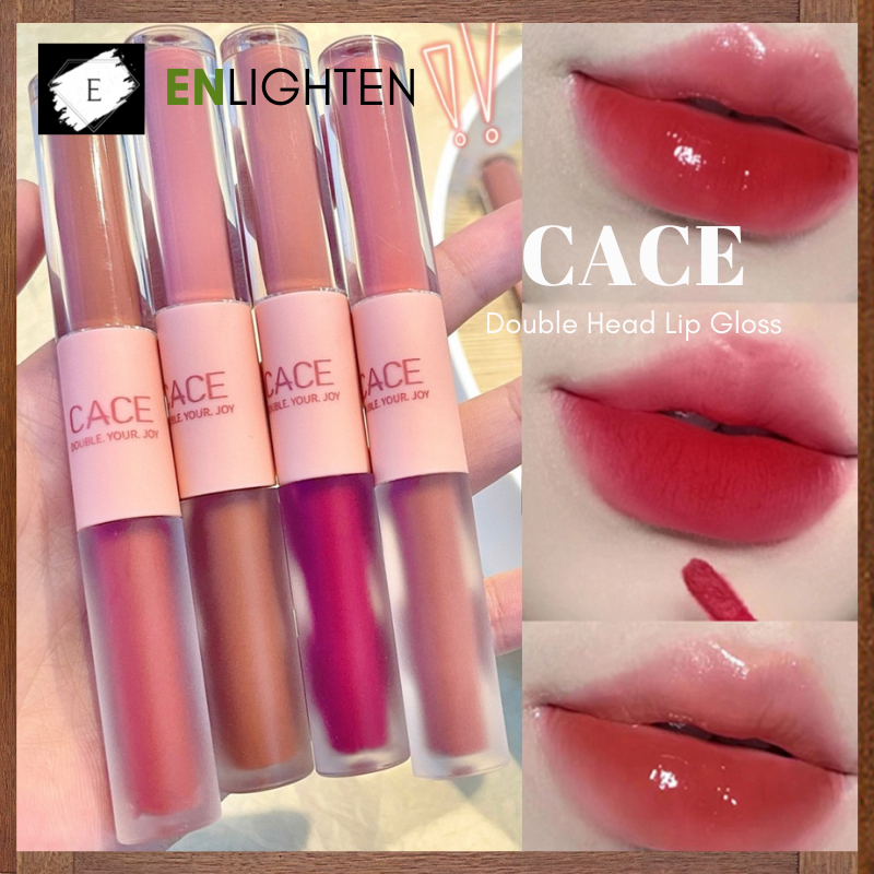 Jual CACE DIRC Double Head Lip Gloss Glaze Matte DoubleSense 2in1 Dual ...