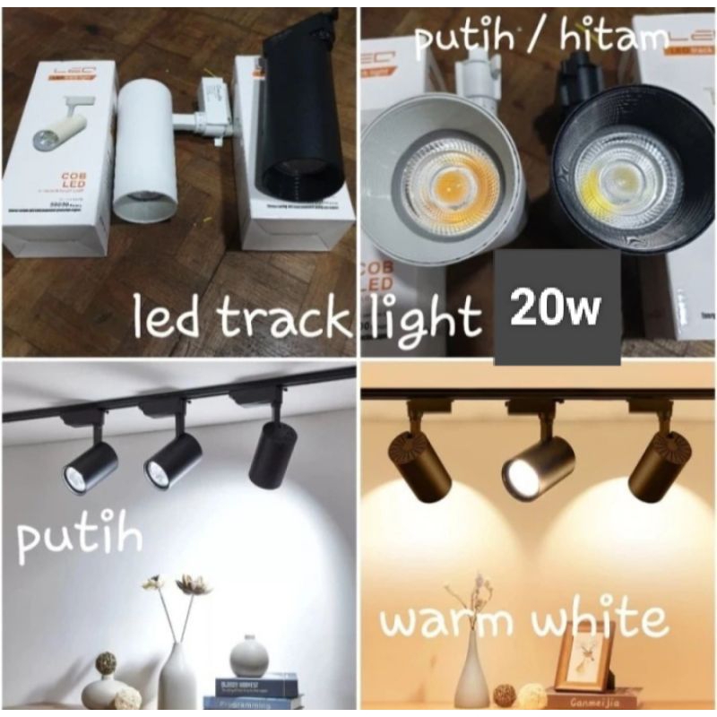 Jual Lampu led track light 20 wattLed COB Spot light 20W | Shopee Indonesia