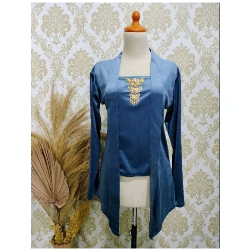Jual Kebaya Bludru Kutu Baru Stretch/Kebaya Kartini/Kebaya Wisuda ...