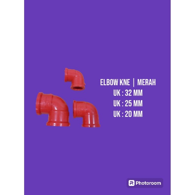 Jual Elbow Knee | Keni | Pipe U - Pvc By 3 Pawns | Elbow Merah | Shopee ...
