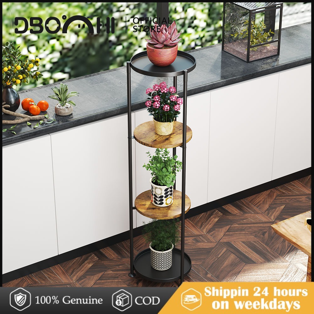 Jual DBODHI Rak Tanaman 4 Susun Standing Pot Besi Rak Bunga Hias ...