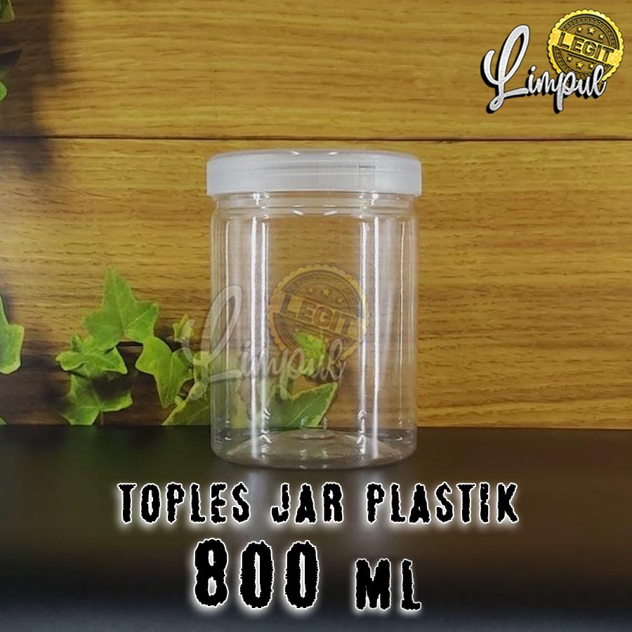 Jual Toples Tabung 800ml Jar Topples Silinder Plastik 800 ml Bulat ...