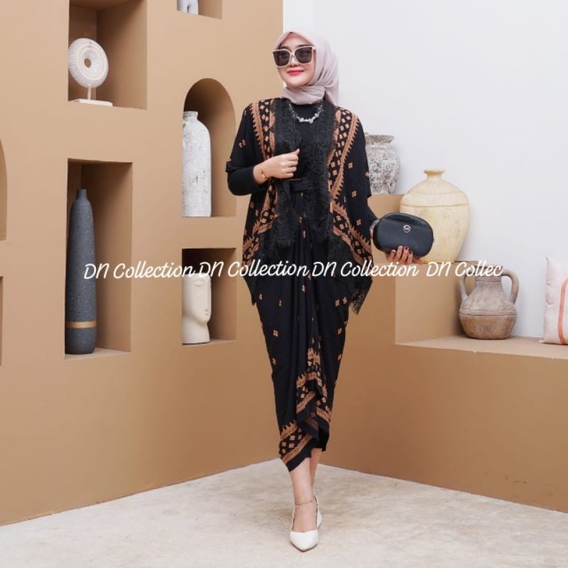 Jual Setelan Batik Cardigan Renda Batik Renda OneSet Baju Batik ...