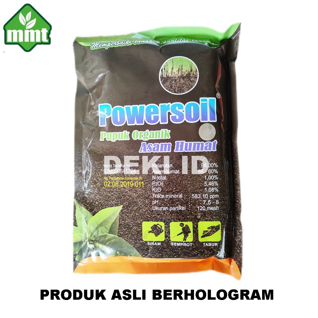 Jual Powersoil Asam Humat Pupuk Organik Pembenah Penyubur Tanah Humic Acid Premium Grade 1 kg ...
