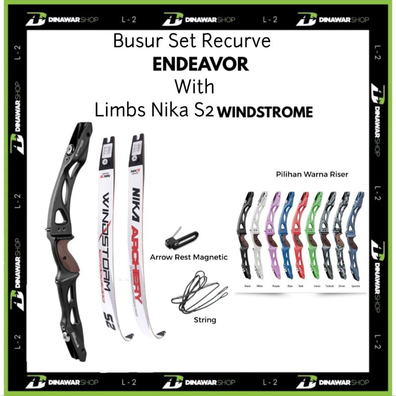 Jual Busur Panah ILF/Endeavor Riser Topoint Limb Nika Elong Recurve Bow ...
