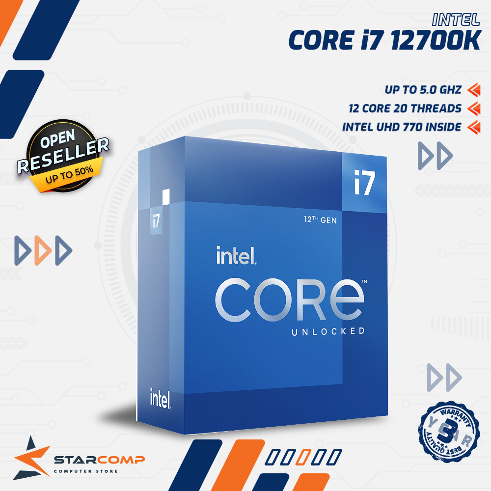 Jual Intel Core i7-12700K LGA1700 12 Core 20 Thread 12th Alder Lake ...
