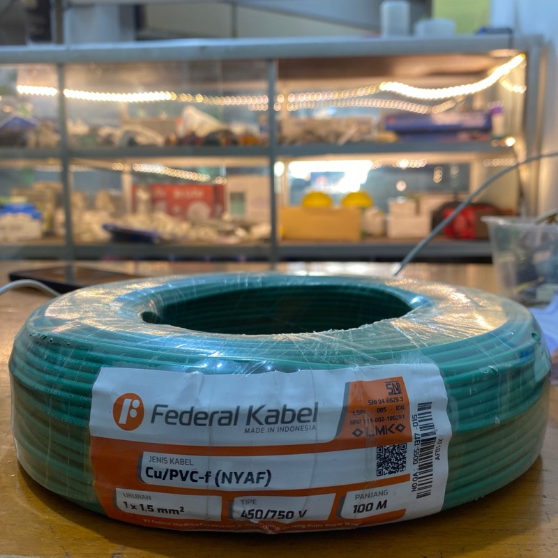 Jual Kabel NYAF 1,5mm / 1x1,5mm Federal 100m Original | Shopee Indonesia