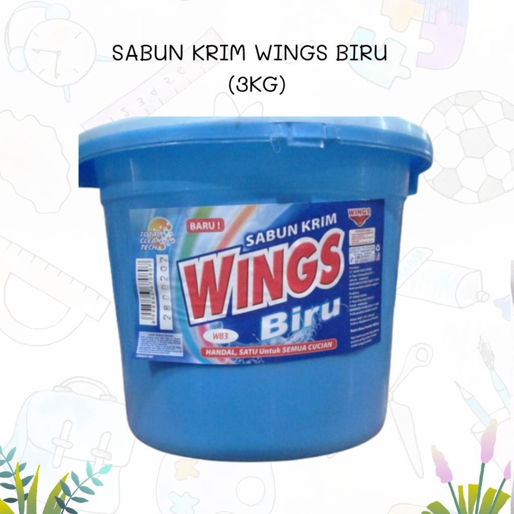 Jual Sabun Colek Wings Biru 3KG | Shopee Indonesia