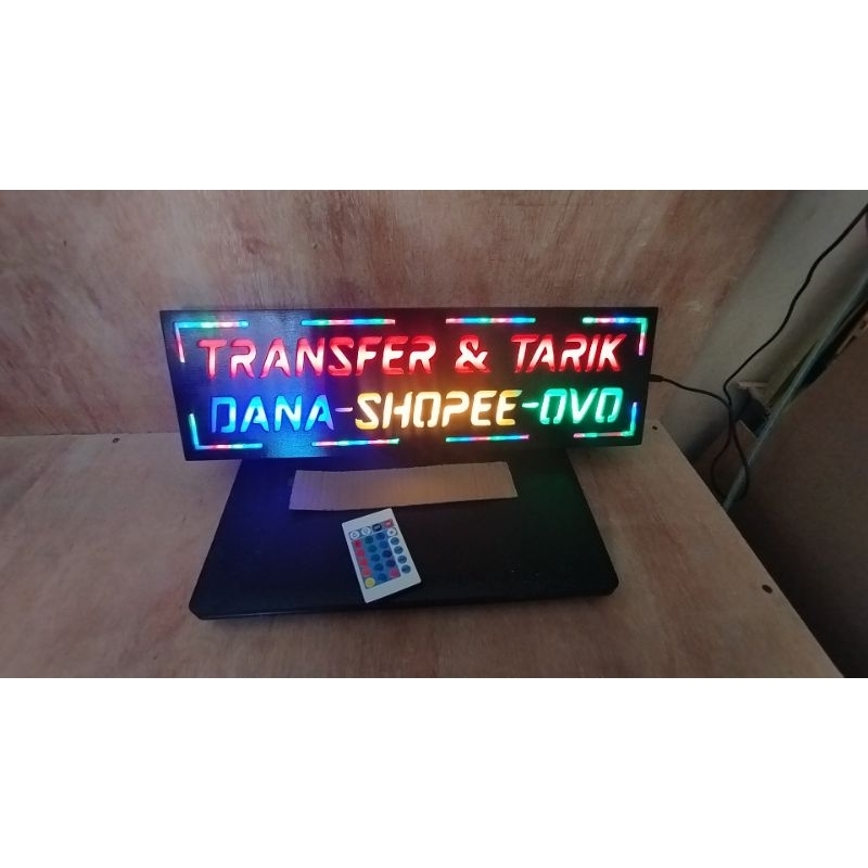 Jual LAMPU TULISAN TRANSFER & TARIK | DANA SHOPEE OVO | Shopee Indonesia