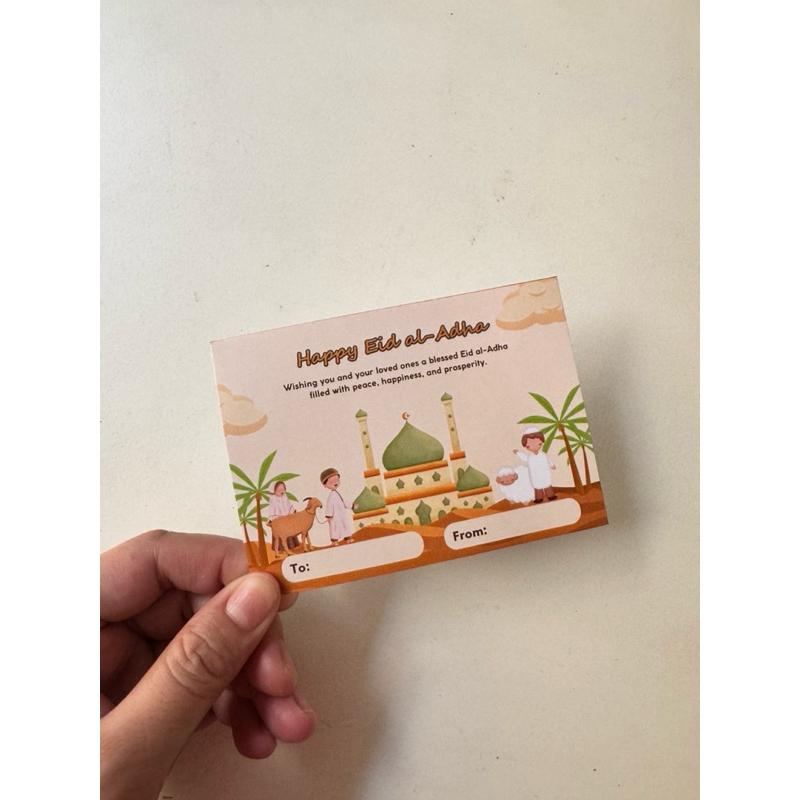 Jual Kartu Ucapan Idul Adha Greeting Card Eid Adha 10.5x7.5CM atau ...