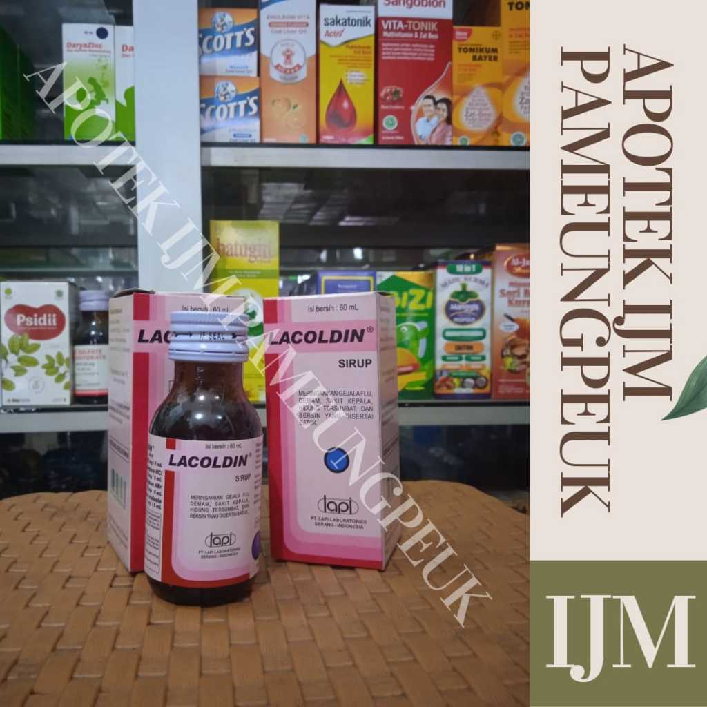 Jual Lacoldin Sirup untuk Meringankan Gejala Flu Dan Batuk (60 ml ...