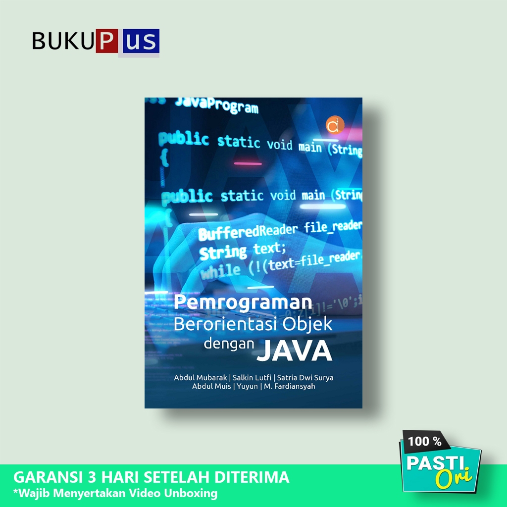 Jual Buku Pemrograman Berorientasi Objek dengan JAVA - Original ... Jual Buku Pemrograman Berorientasi Objek dengan JAVA - Original ...