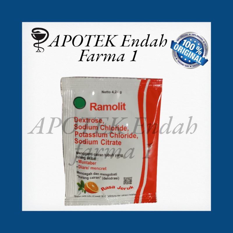 Jual RAMOLIT SACHET RASA JERUK 4,24 GRAM ( oralit pengganti cairan ...