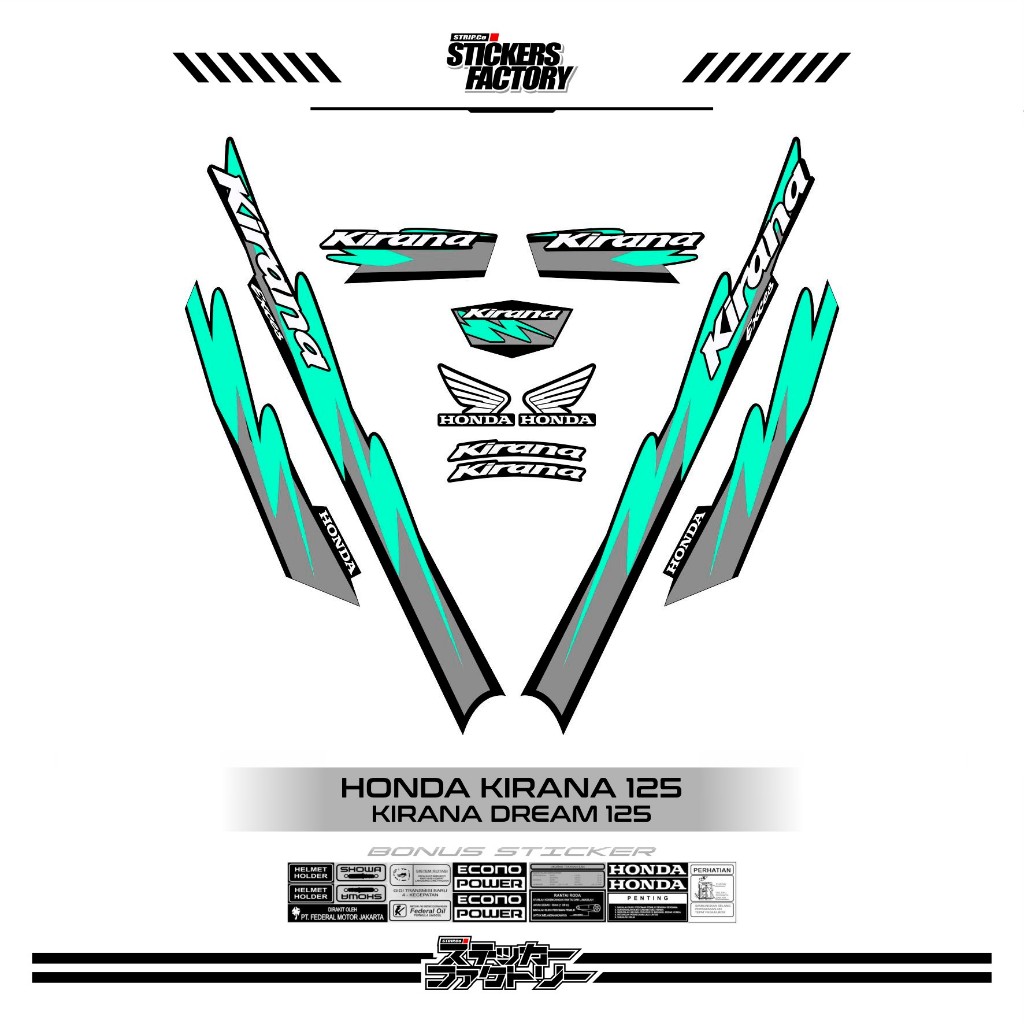 Jual STICKER STRIPING HONDA KIRANA DREAM 125 / STRIPING KIRANA DREAM ...