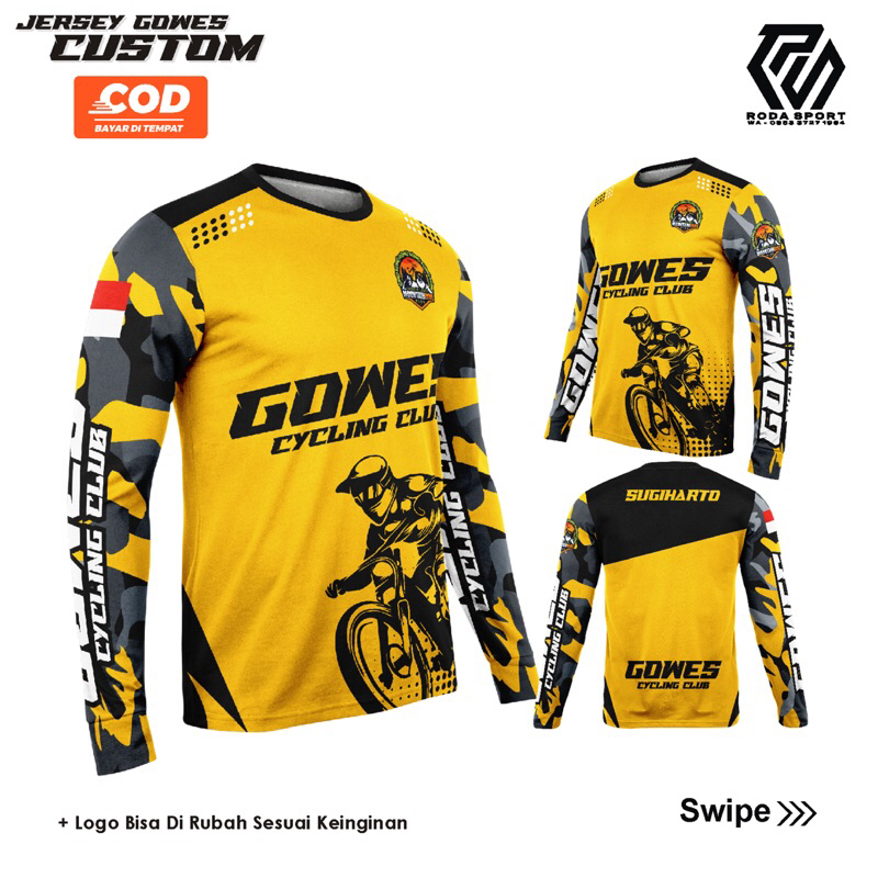 Jual JERSEY GOWES MTB CUSTOM DESIGN FULL PRINTING | Shopee Indonesia
