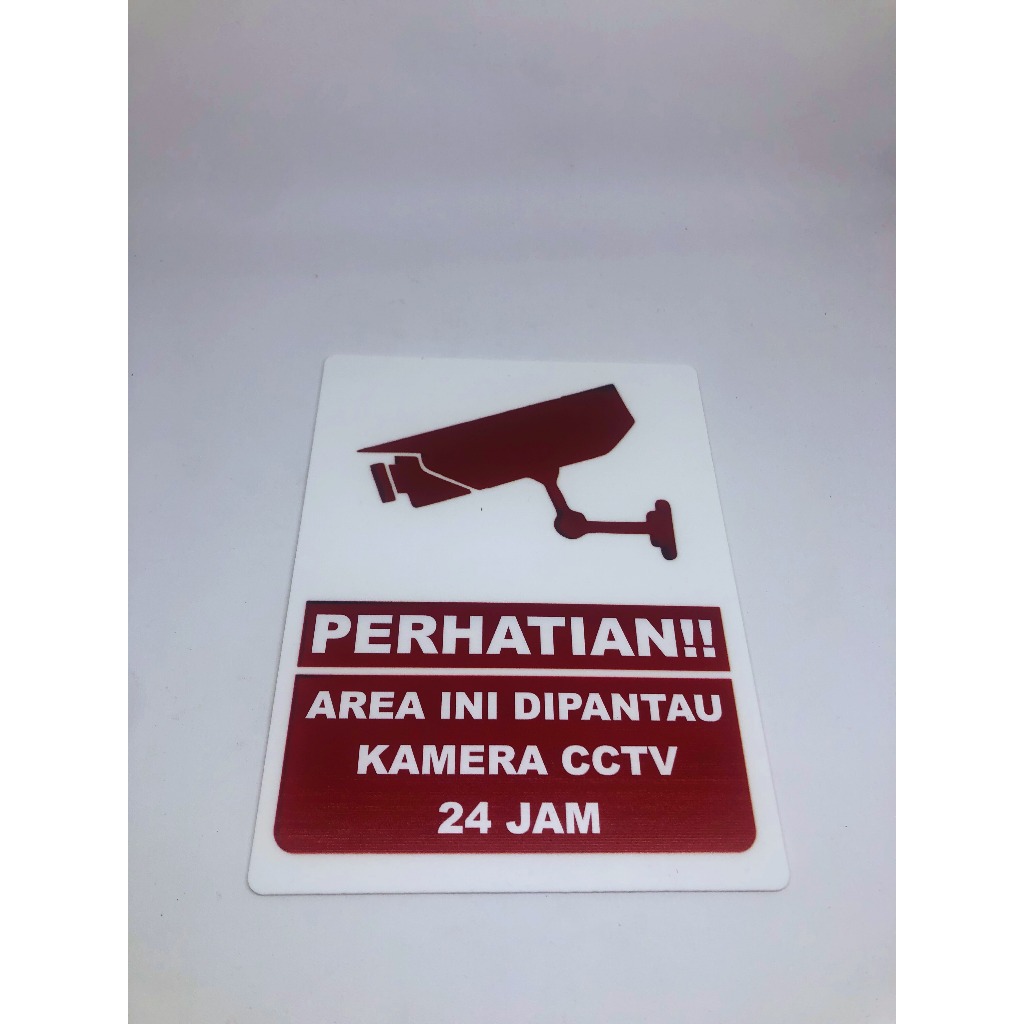 Jual Logo CCTV Custom Akrilik UV Print Laser CUT Signage Simbol ...
