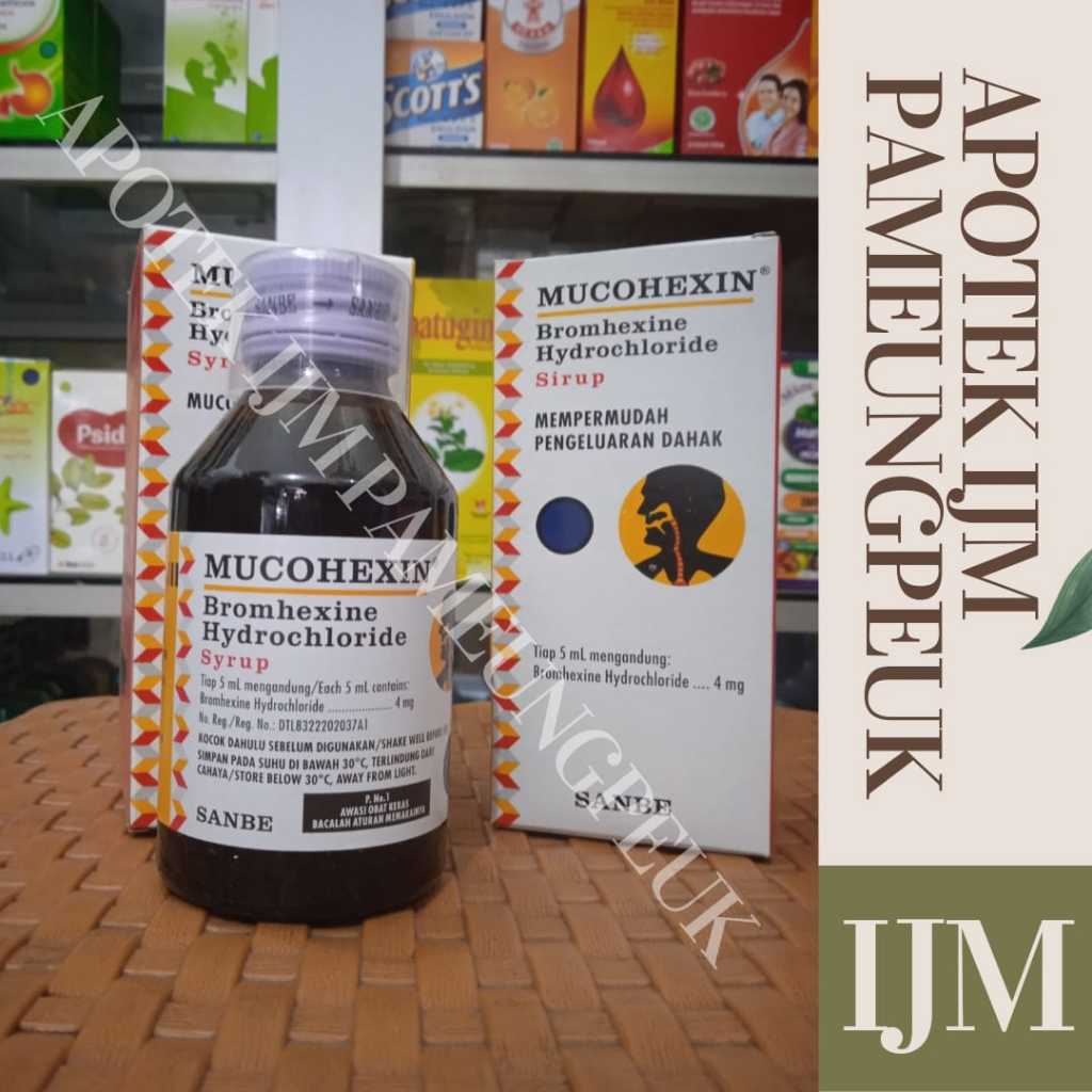 Jual MUCOHEXIN SYRUP 120 ML - Obat Batuk Berdahak Dewasa Bromhexine ...