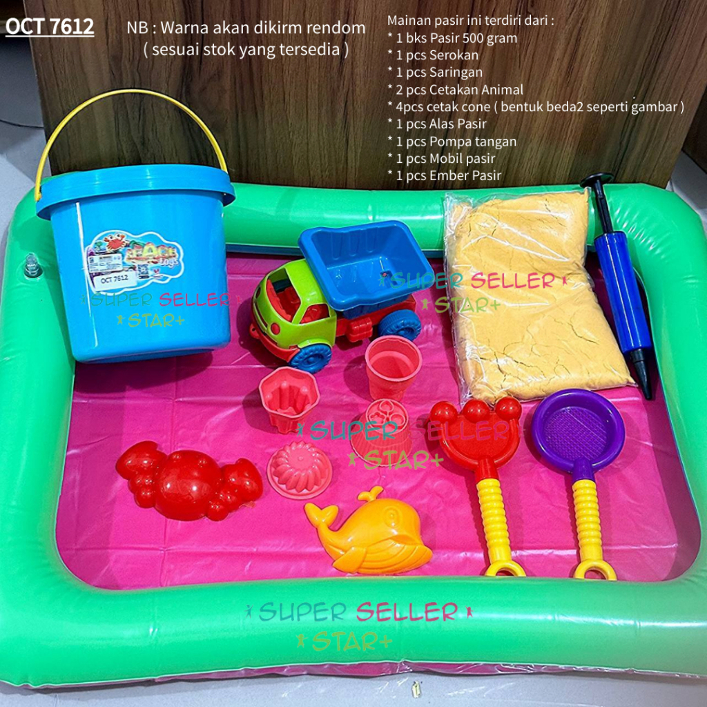Jual Mainan Pasir Ajaib Set Lengkap Dengan Alas Balon / Mainan Edukasi ...