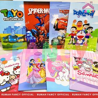 Jual [1PAK] 20 LEMBAR SAMPUL BUKU FANCY KARAKTER MOMO GIRL KWARTO BOXY ...