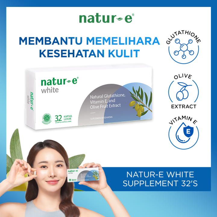 Jual NATUR-E White Isi 32 Kapsul Lunak - Suplemen Untuk Memelihara ...