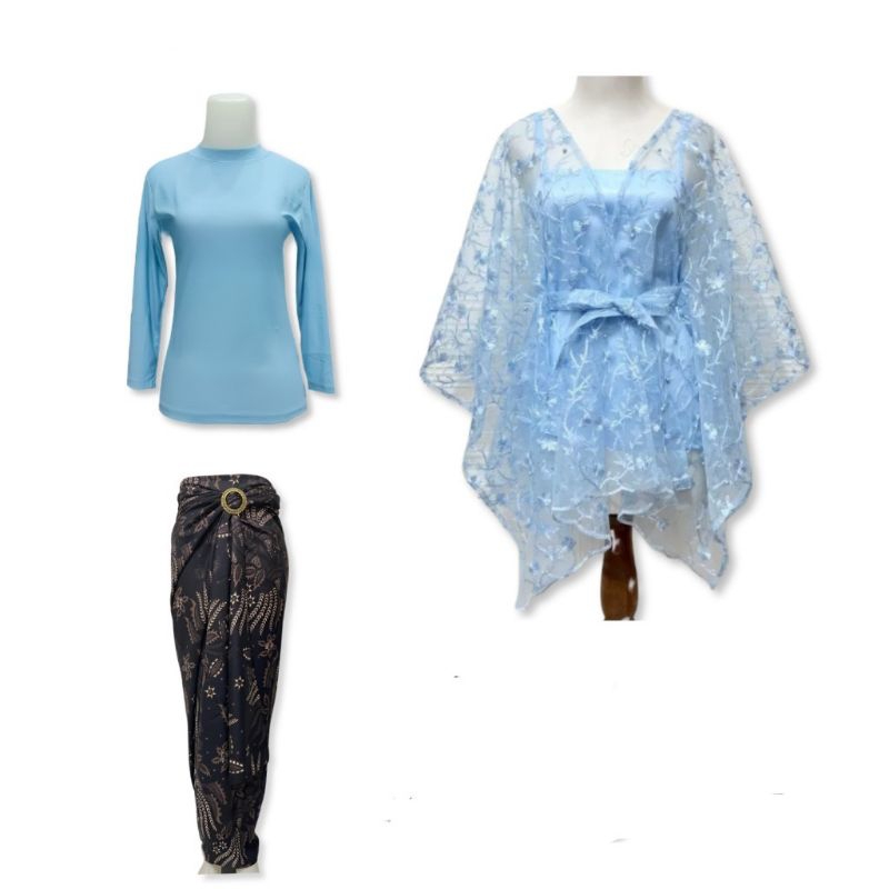 Jual Outer Kebaya Cardigan Rok lilit Batik dan Polos untuk Wisuda dan ...