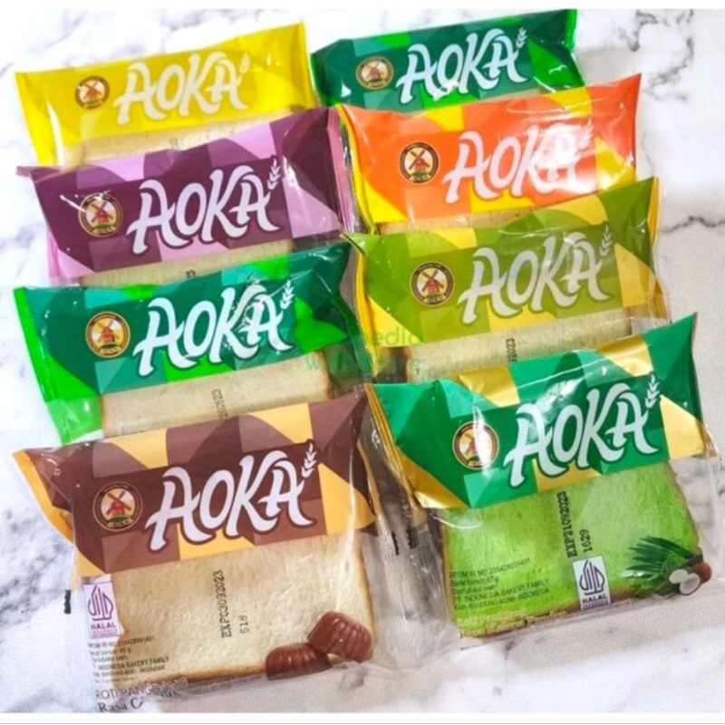Jual ROTI AOKA ROTI PANGGANG ISIAN ANEKA VARIAN SELAI RASA COKLAT ...