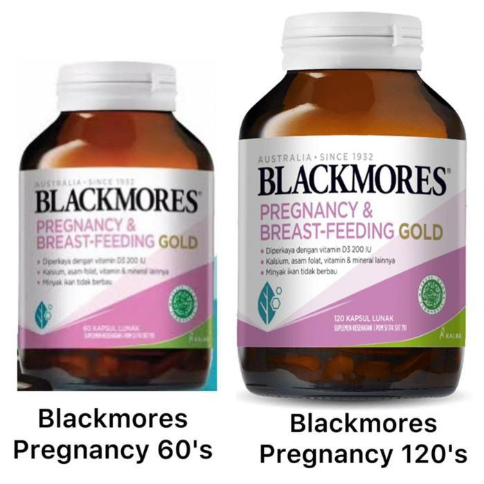 Jual Blackmores Pregnancy And Breastfeeding Gold BPOM Kalbe - 60 / 120 ...