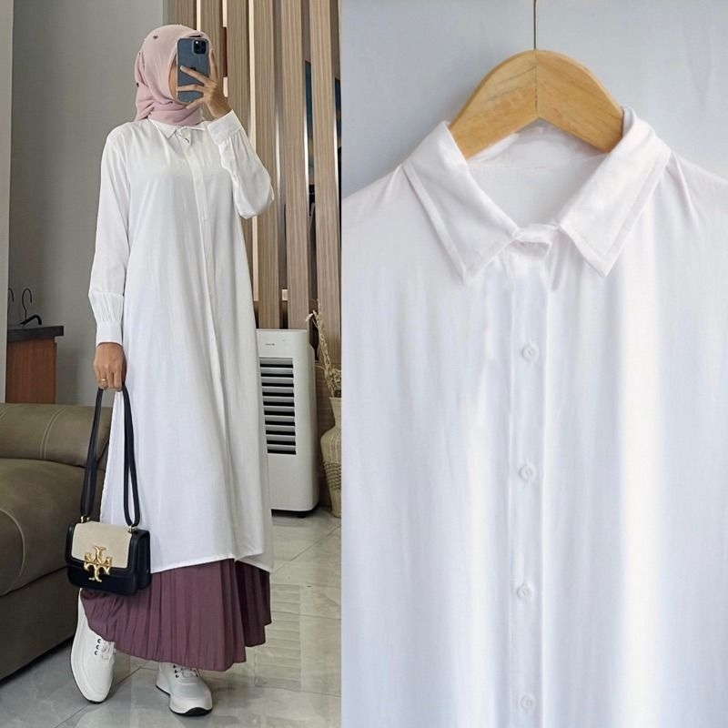 Jual NAYLA LONG TUNIK RAYON Premium | Shopee Indonesia
