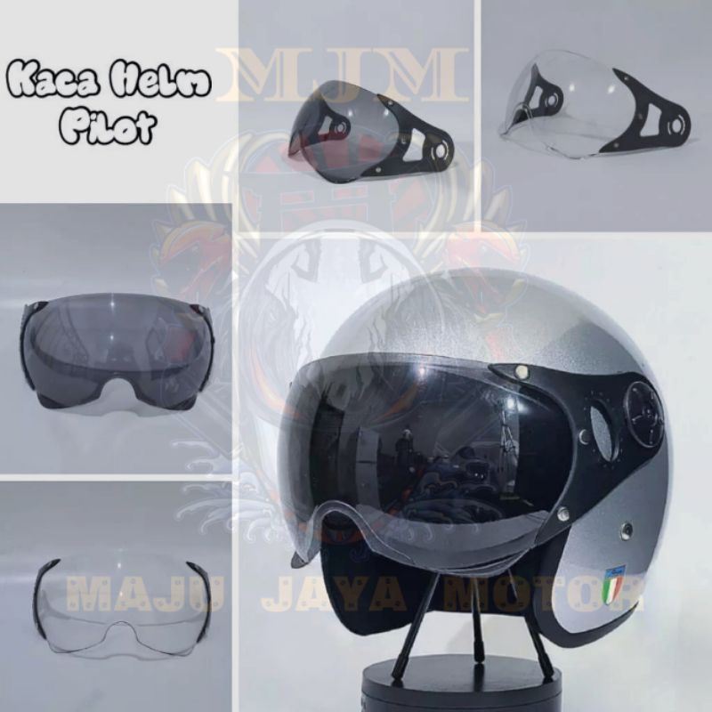 Jual Kaca Helm Pilot / Kaca Bogo Pilot Italy | Shopee Indonesia