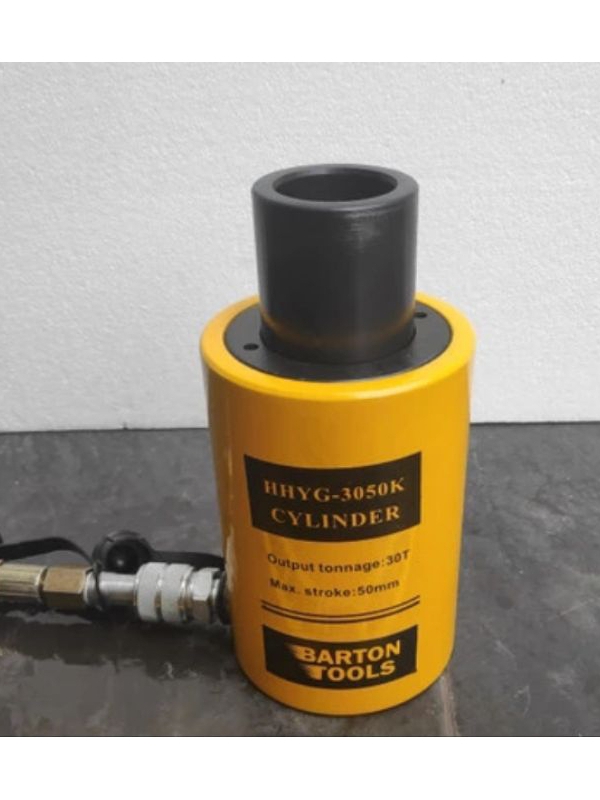 Jual Hydraulic Cylinder Hollow Plunger 30Ton Stroke 50Mm Hidrolik Silinder 30Ton Barton | Shopee ...