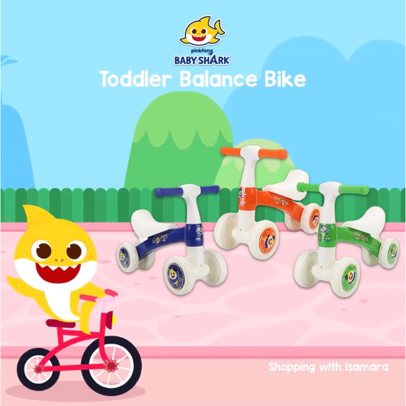 Jual Bebe Smart x Pinkfong Baby Shark Balance Bike | Shopee Indonesia