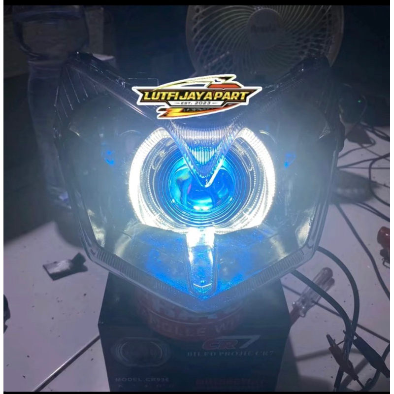 Jual New CUSTOM Supra X 125 Bat man set Semi Biled cutt off cahaya ...