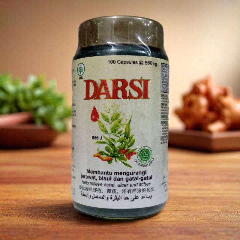 Jual Darsi 100 Kapsul - Untuk Jerawat - Borobudur Herbal | Shopee Indonesia