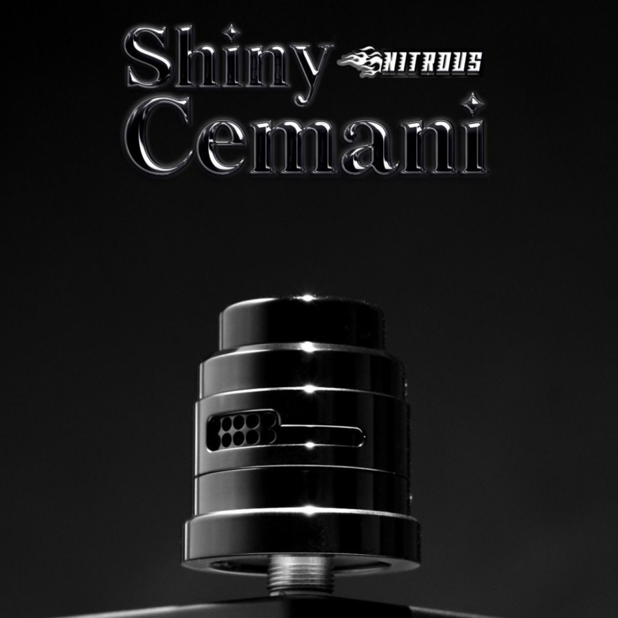 Jual Nitrous Shiny Cemani Full Black 22MM Dual Cap RDA Authentic by ...