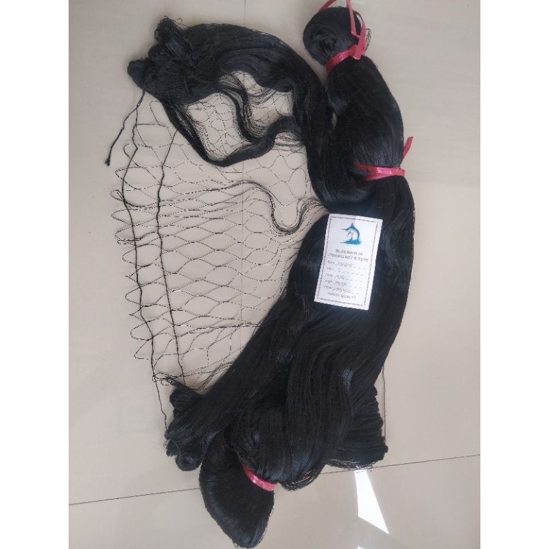 Jual Jaring ikan/jaring burung/Jaring Nilon hitam blue merlin/Cap Dua ...