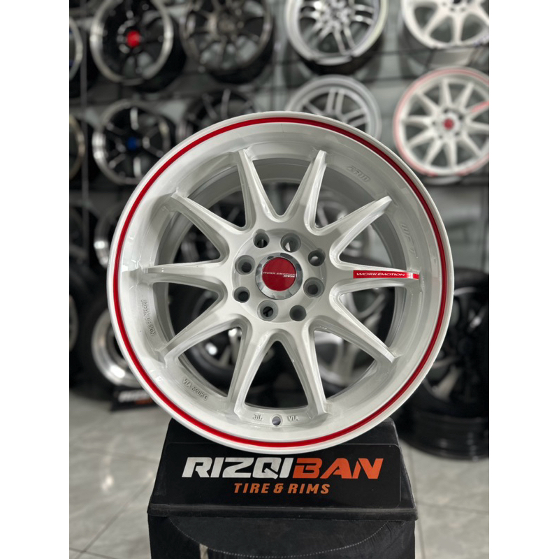 Jual velg work zr10 r16 white dobel pcd 4x100/114 kondisi baru | Shopee ...