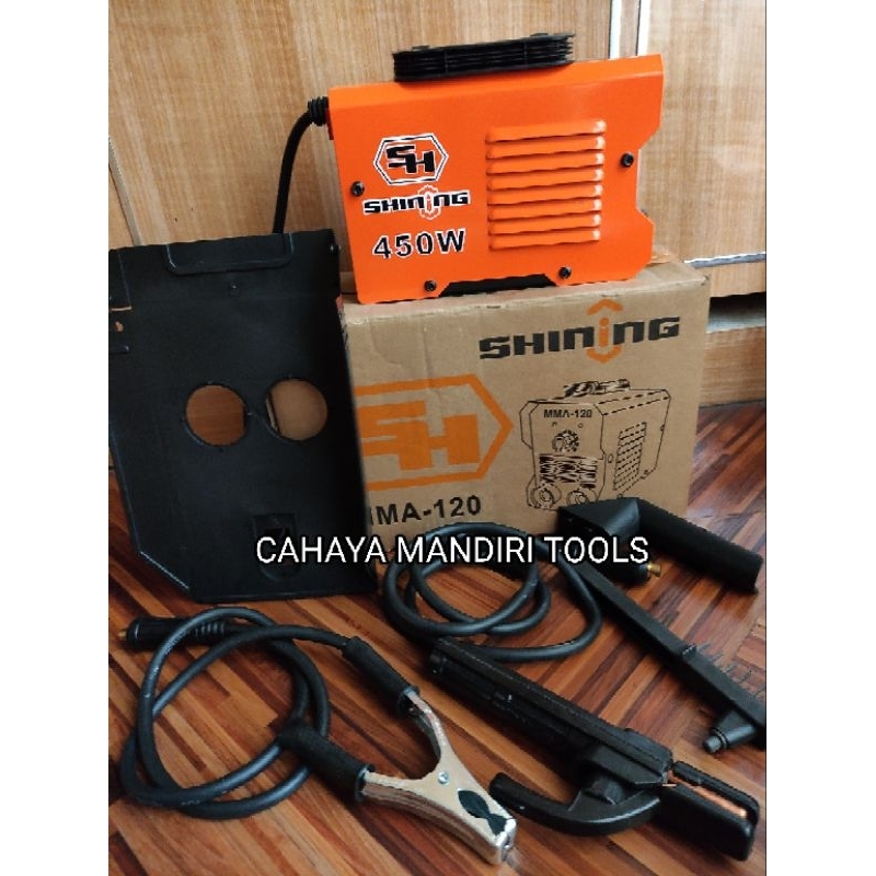 Jual MESIN TRAVO LAS 450WATT IGBT MMA-120A SHINING TERBAIK | Shopee Indonesia