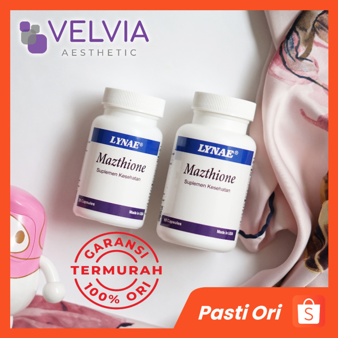 Jual Mazthione Glutathione Lynae 30 & 60 Caps Whitening Suplement dan Antioksidan | Shopee Indonesia