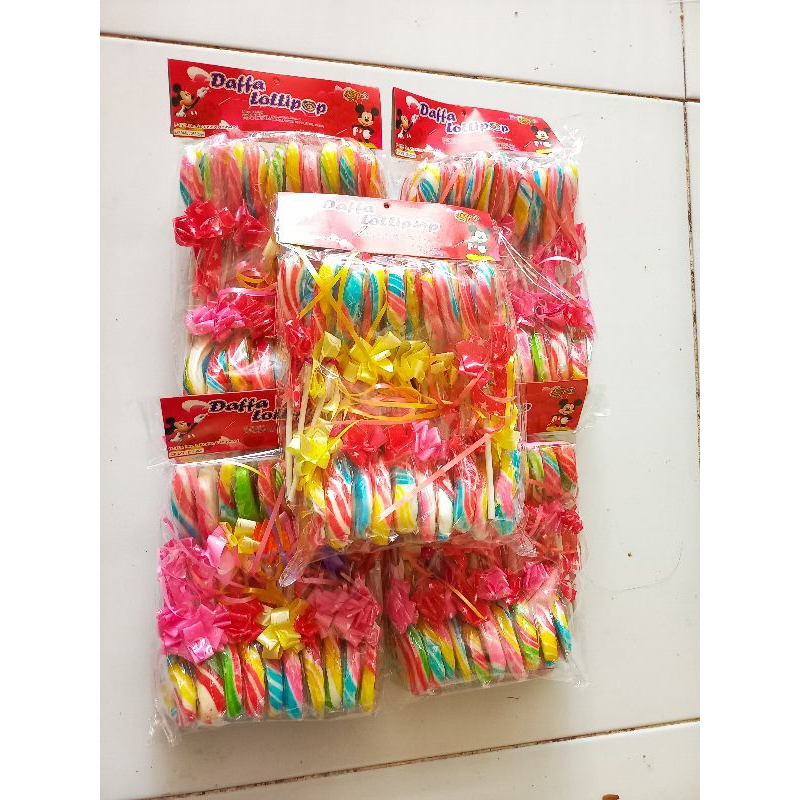 Jual permen lollipop 5 pax tebal 4cm isi 100pcs by daffa lollipop ...