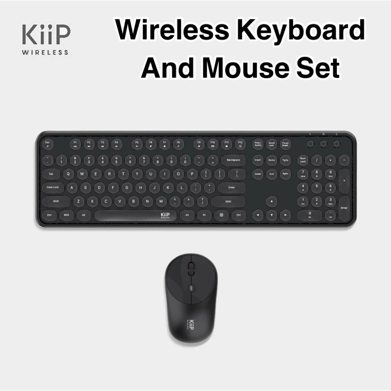 Jual KiiP DOTS Wireless Keyboard Mouse Set 2.4G | Shopee Indonesia